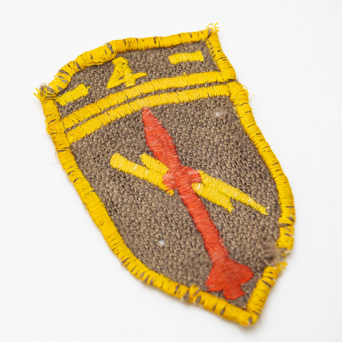 60s Vintage Korean Made 4th Missile Defense Command Patch And Tab Omega Militaria
