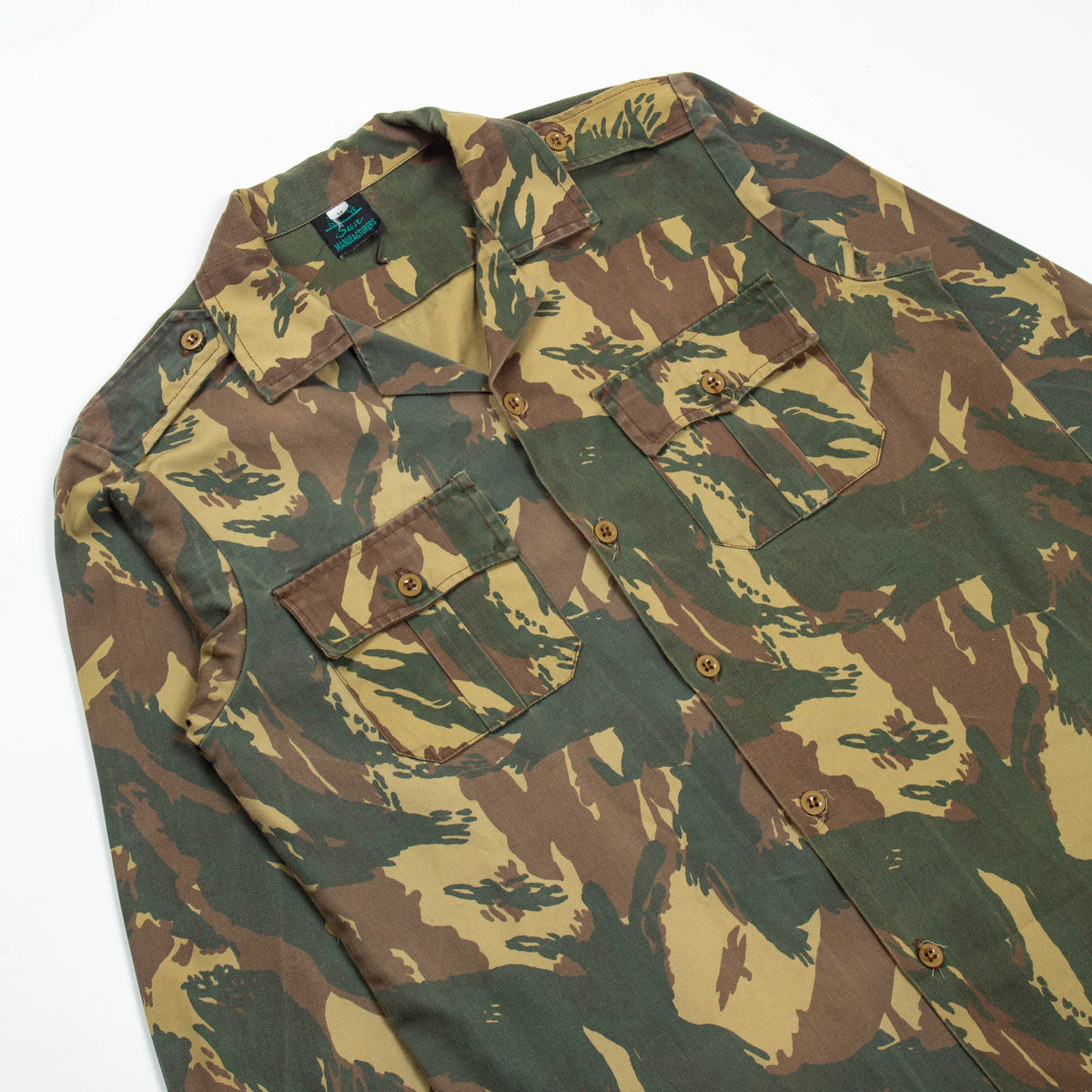 Rare 70s Vintage South African Transkei Defence Force Camo Shirt - Med ...