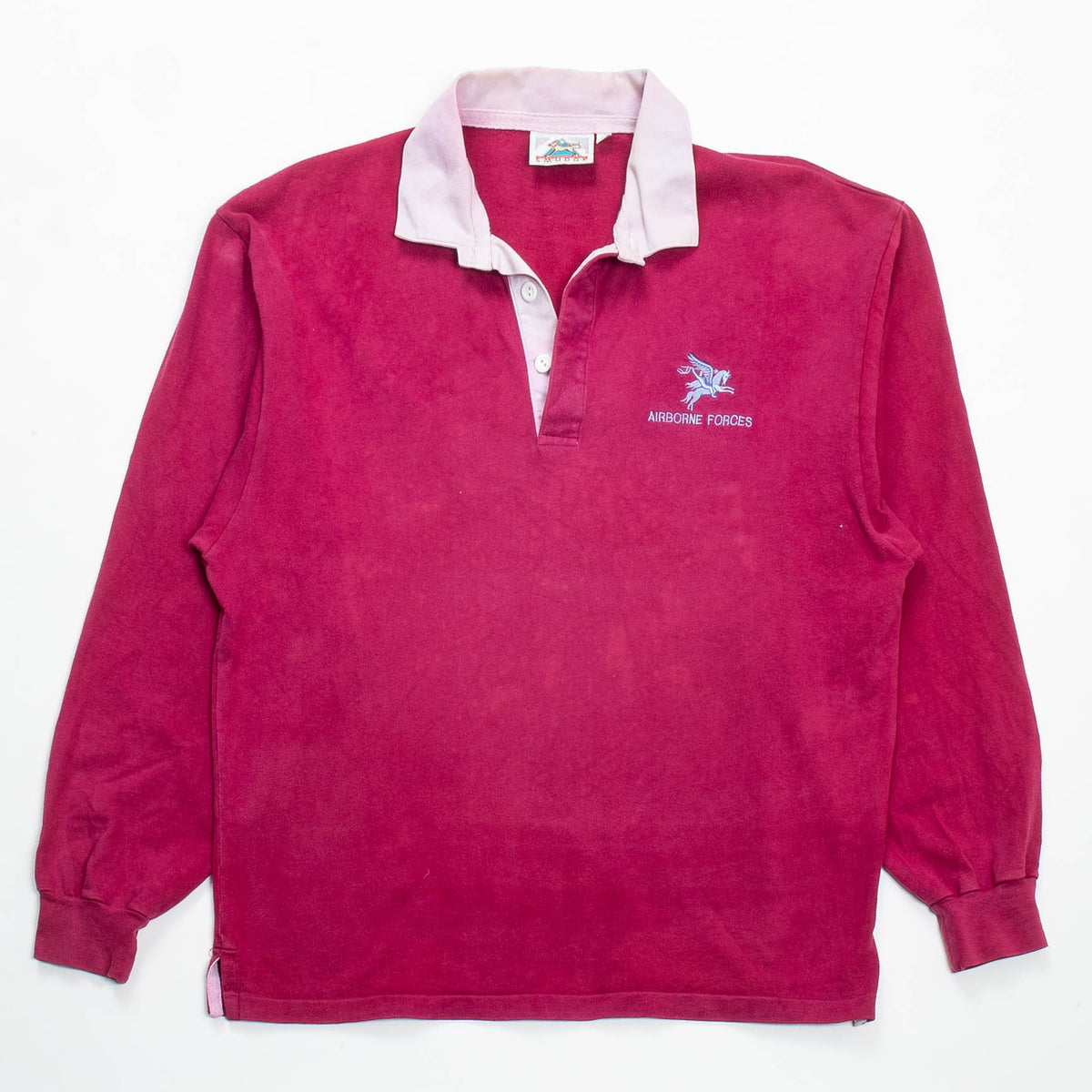 80s Vintage British Army Airborne Forces Rugby Shirt - Large – Omega ...