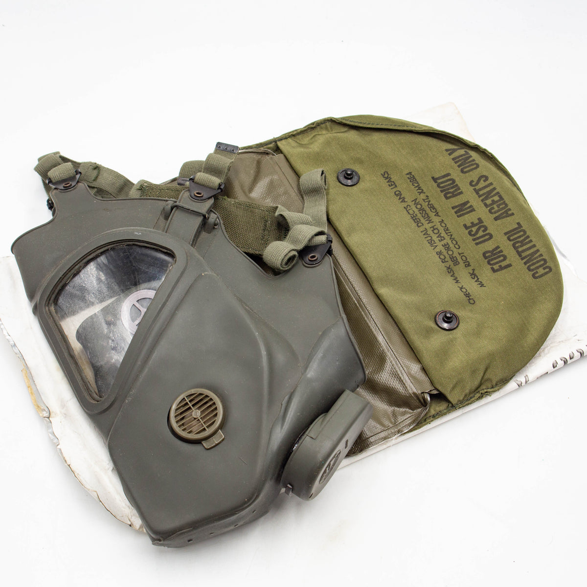 NOS US Military Vietnam War XM28E4 Riot Control Agent Gas Mask – Omega ...