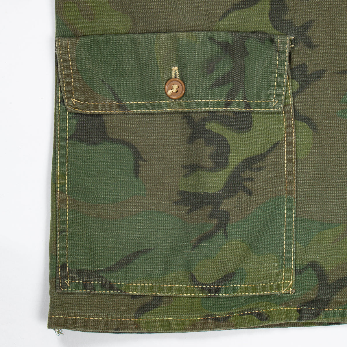 60s Vietnam War Vintage Invisible ERDL Shirt - Small – Omega Militaria