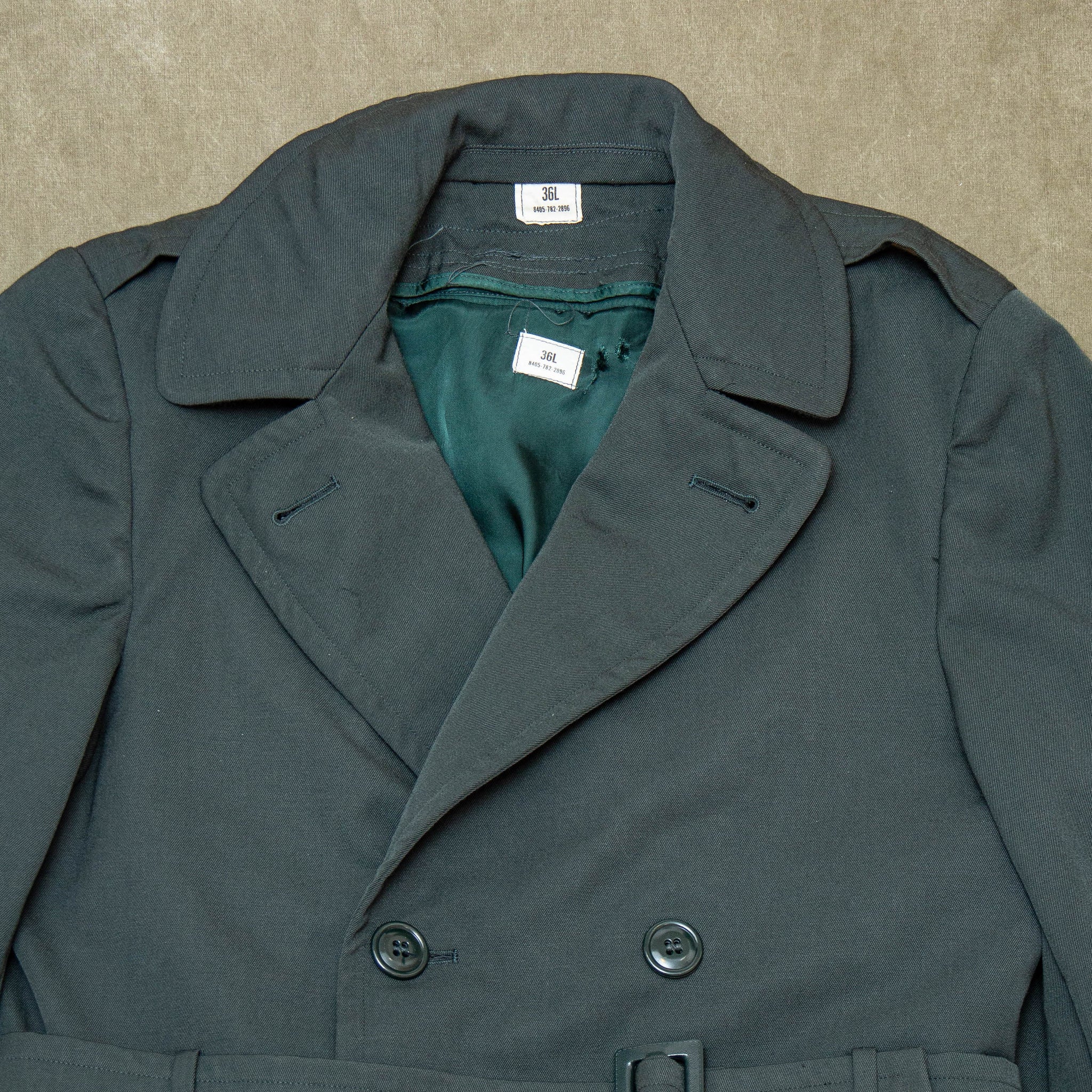 NOS 70s Vintage US Army Wool Gabardine Overcoat - Small – Omega Militaria