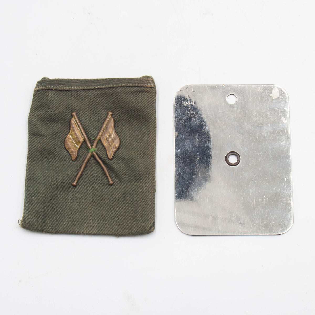 1945 Dated WW2 British Signalling Mirror – Omega Militaria