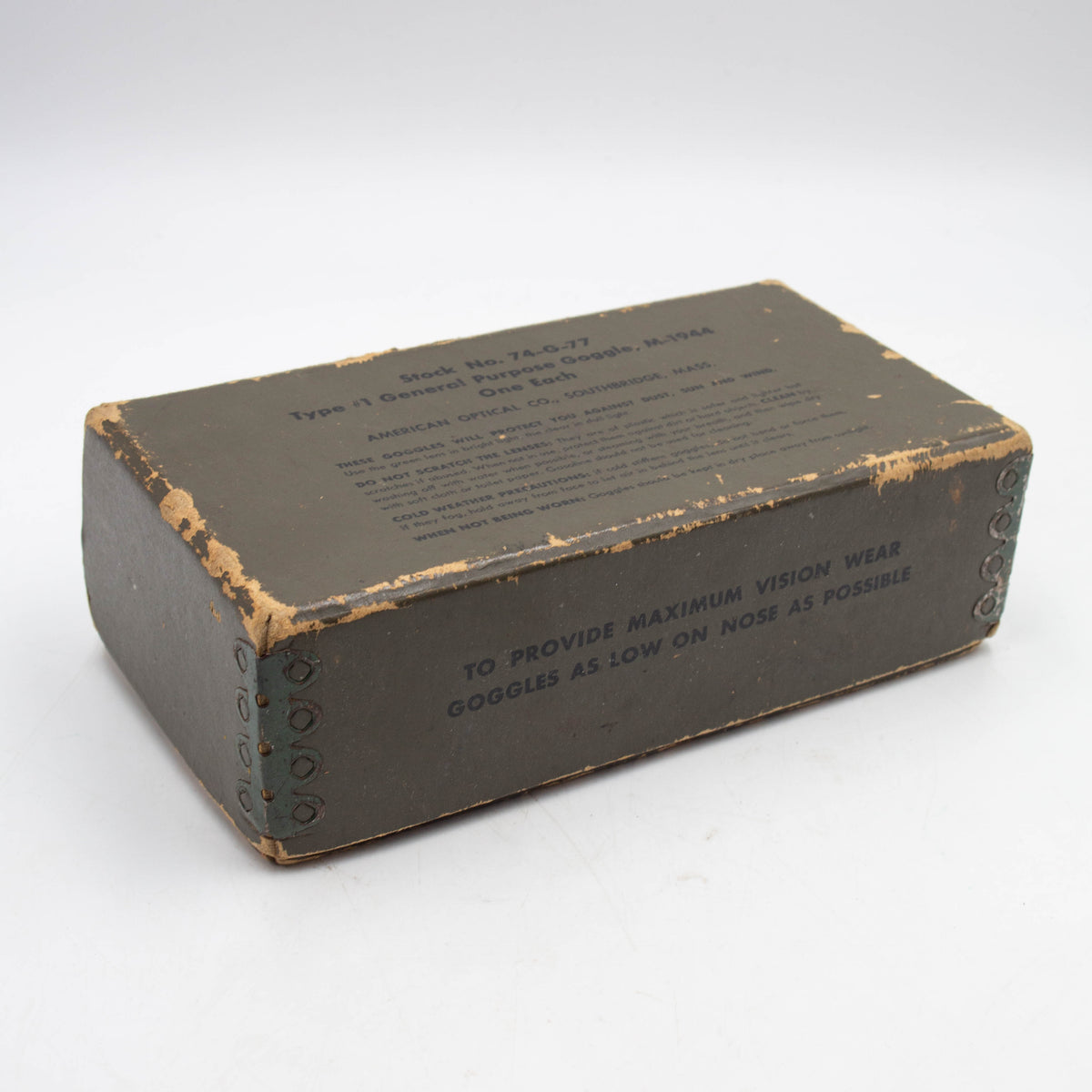 NOS Boxed WW2 M-1944 SWD Goggles – Omega Militaria