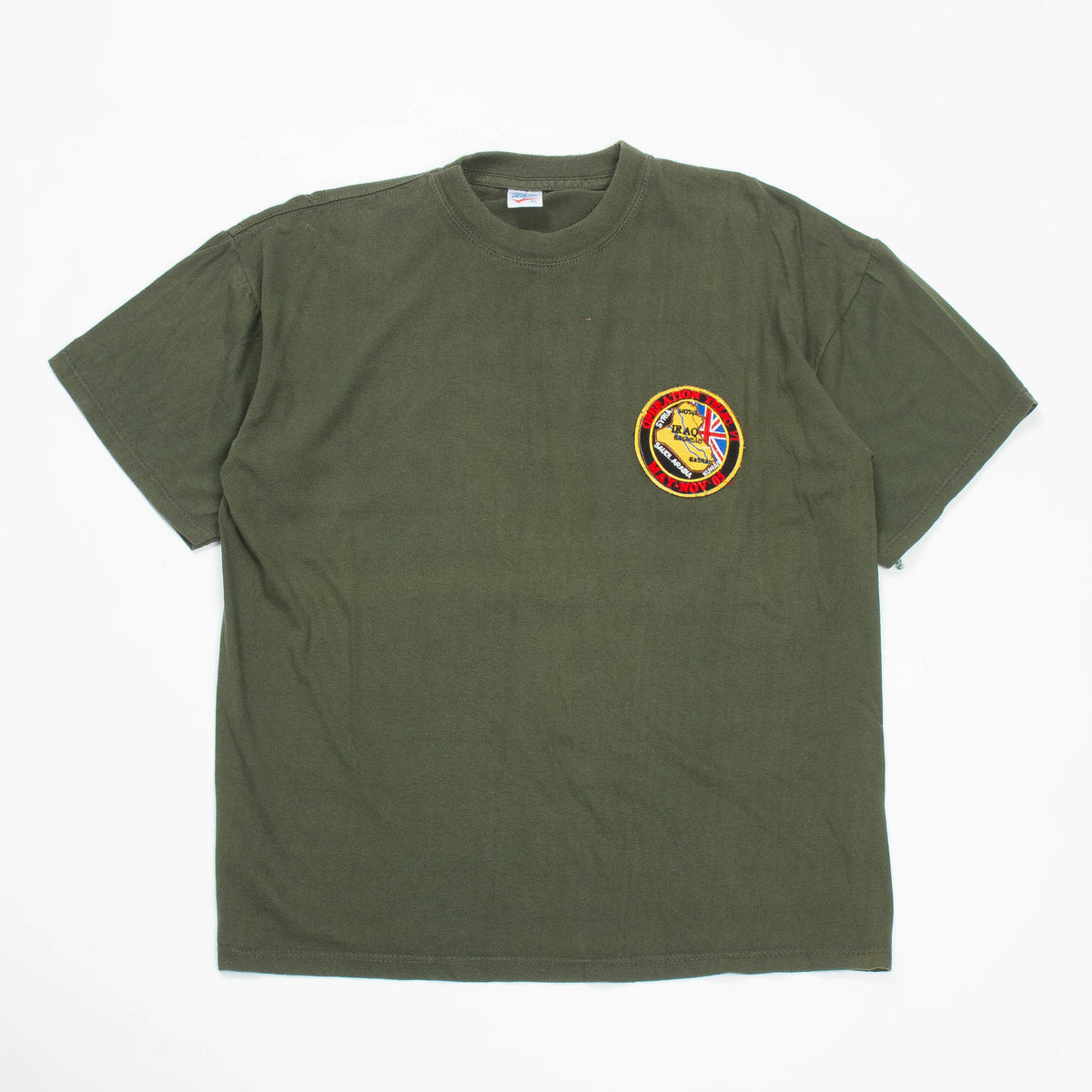 Vintage British Army Iraq War Operation Telic VI Patch T-Shirt - Large ...
