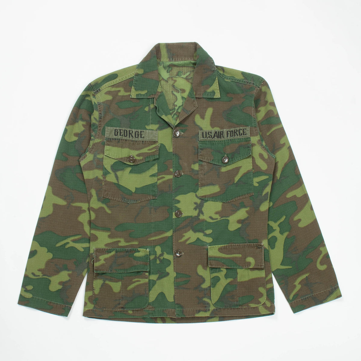 60s Vietnam War Tailor-Made USAF ERDL Jungle Jacket - Small – Omega ...