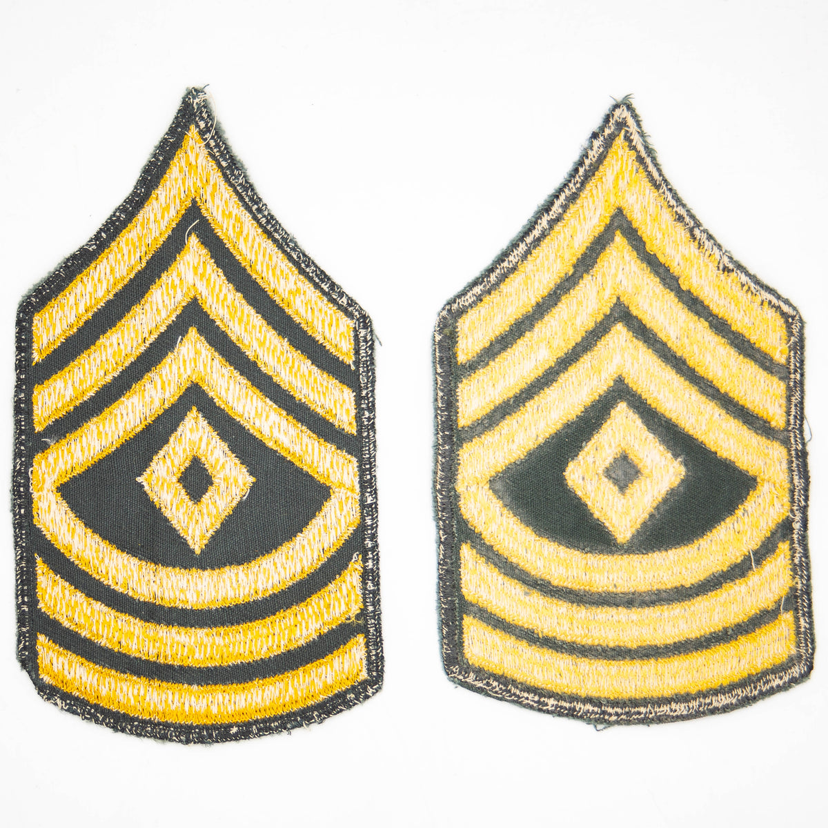 60s Vietnam War US Army Cut Edge First Sergeant (1SG) Rank Patch Set ...