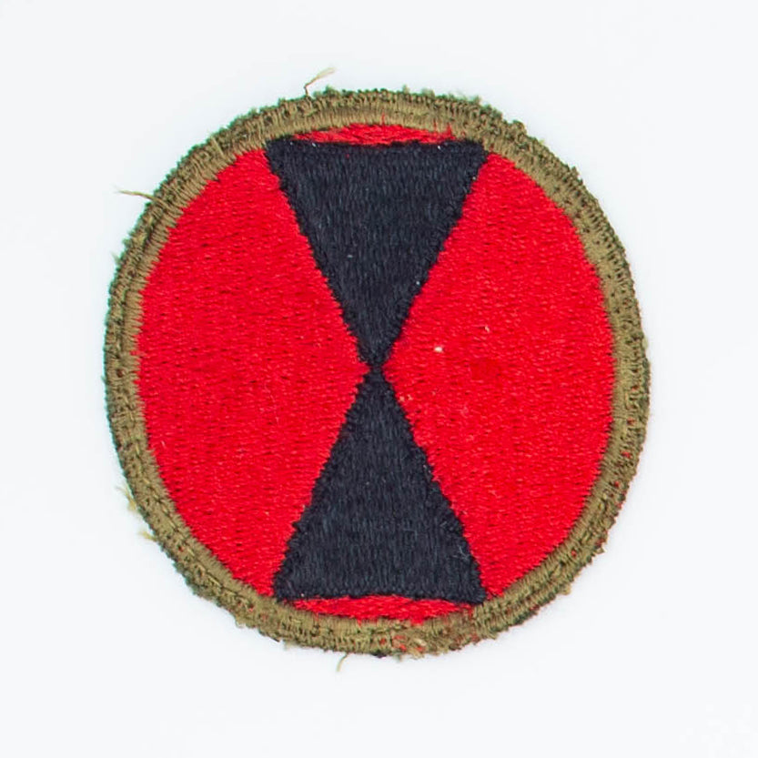 40s Vintage US Army 7th Infantry Division Patch – Omega Militaria