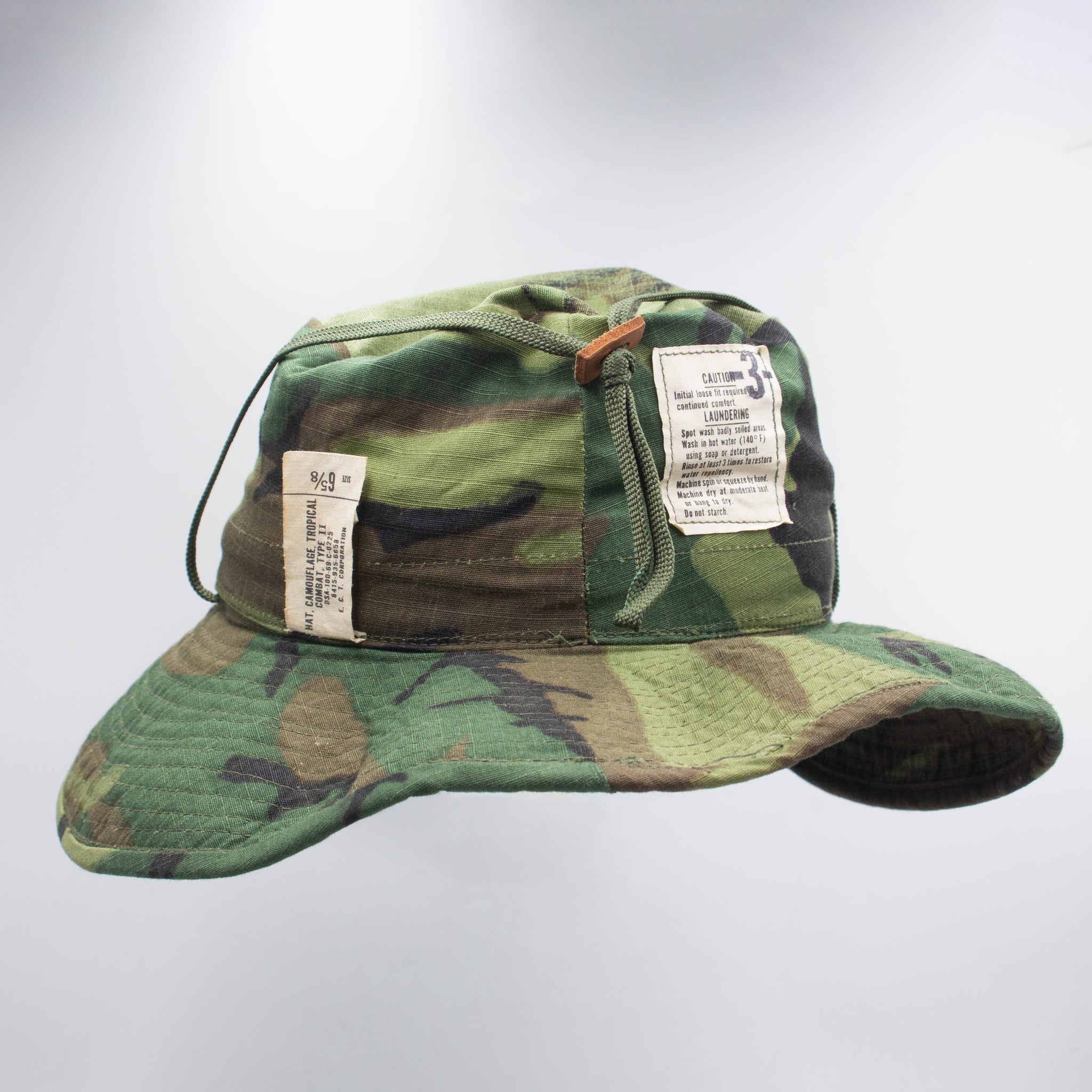 NOS 60s Vietnam War Vintage ERDL Tropical Combat Boonie Hat - Small ...