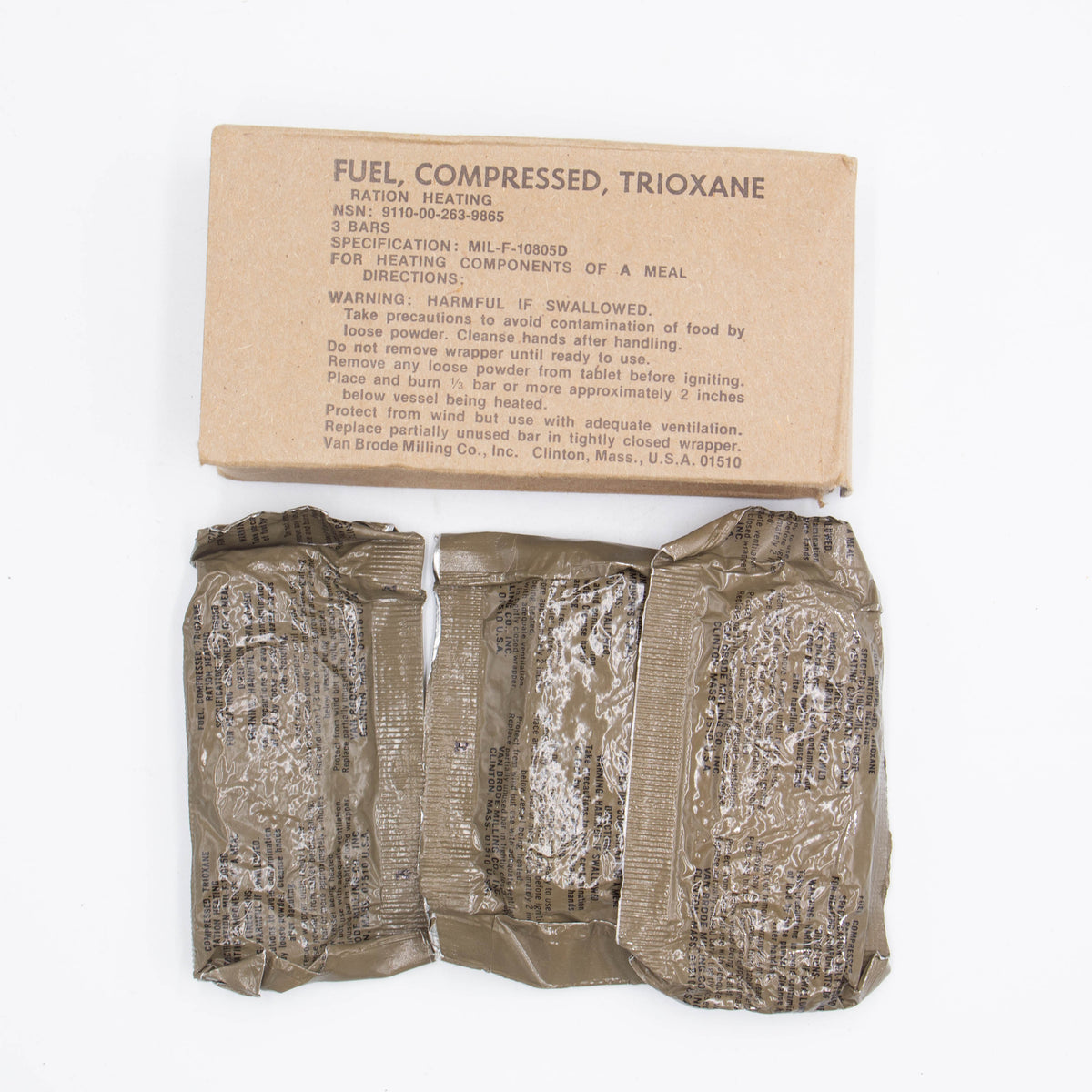 60s Vietnam War Vintage Trioxane Ration Heating Tablets – Omega Militaria