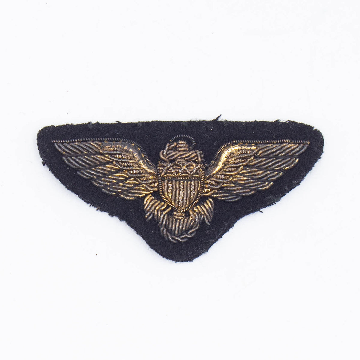 40s WW2 Bullion US Navy Aviator Wings Patch – Omega Militaria