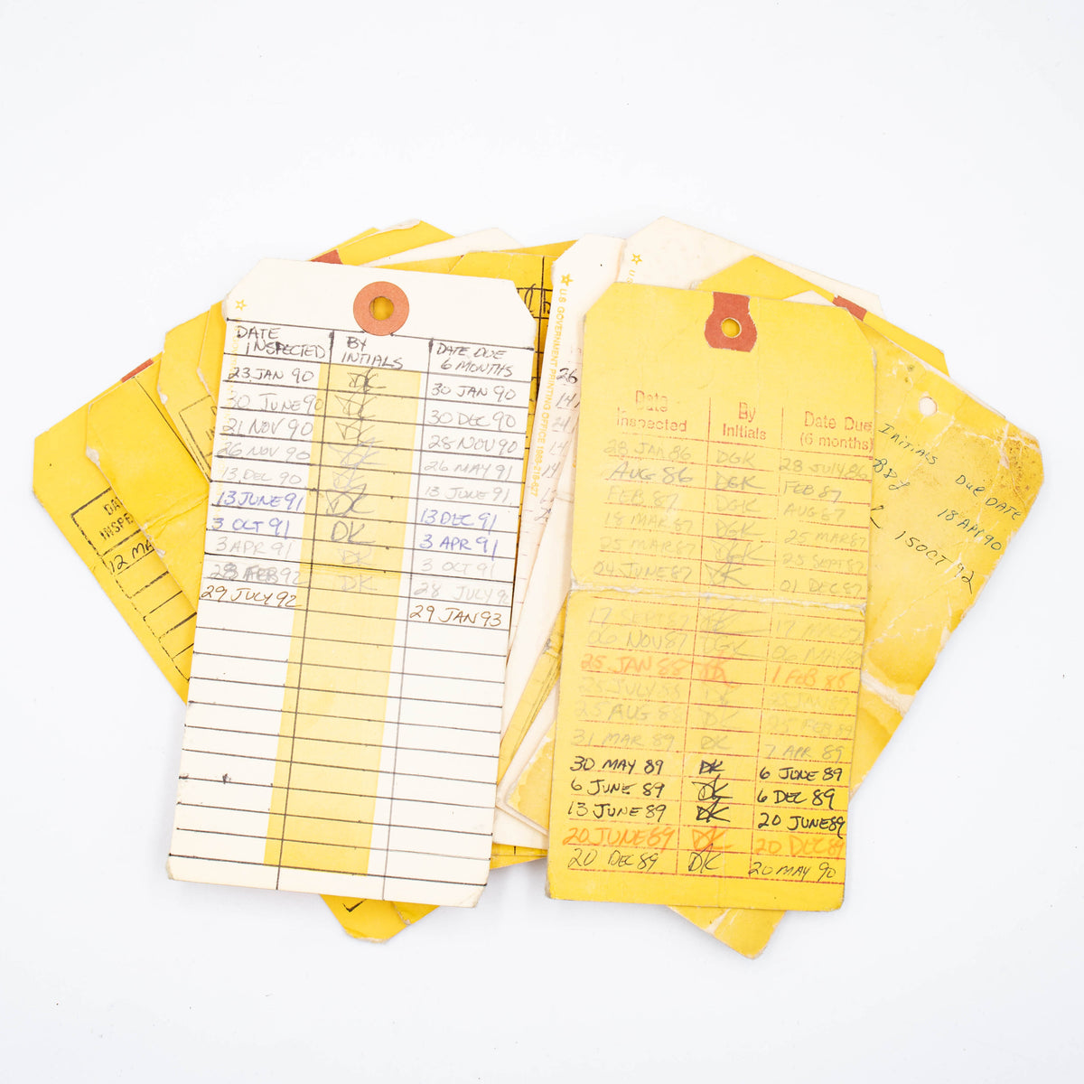 80s-90s M17 Gas Mask Inspection Tag – Omega Militaria