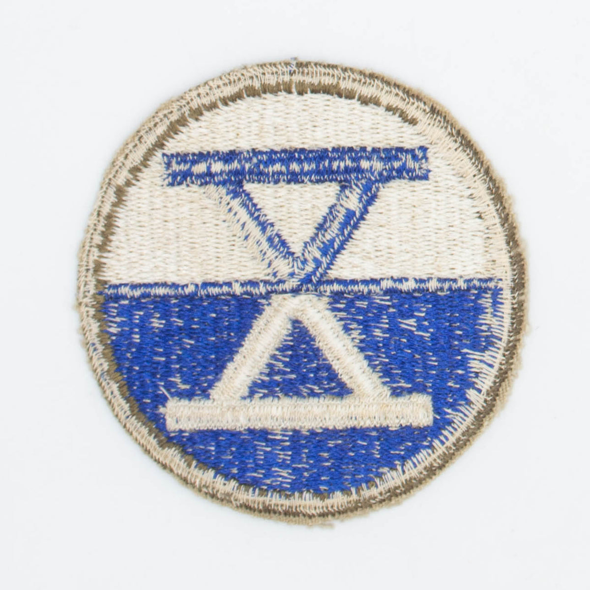 40s WW2 Vintage X Corps Patch – Omega Militaria