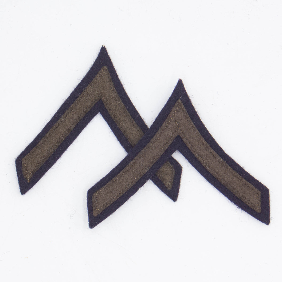 NOS Pre-1942 Vintage Felt US Army Private First Class Rank Patch Set ...