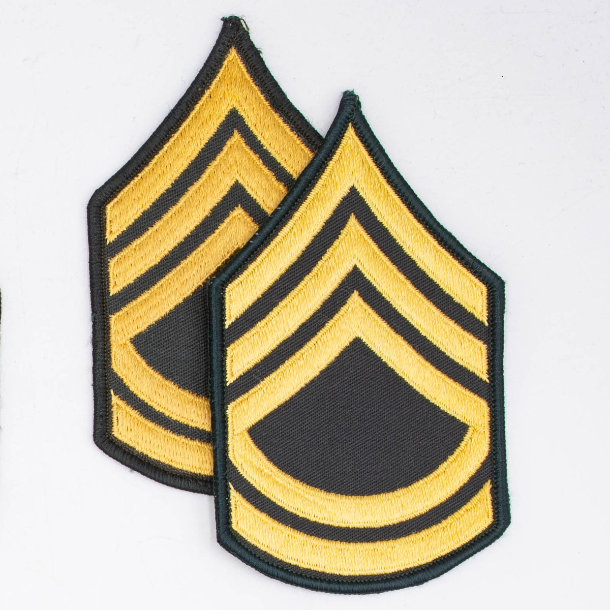 60s Vintage Merrowed Edge Sergeant First Class Rank Patch Set – Omega ...