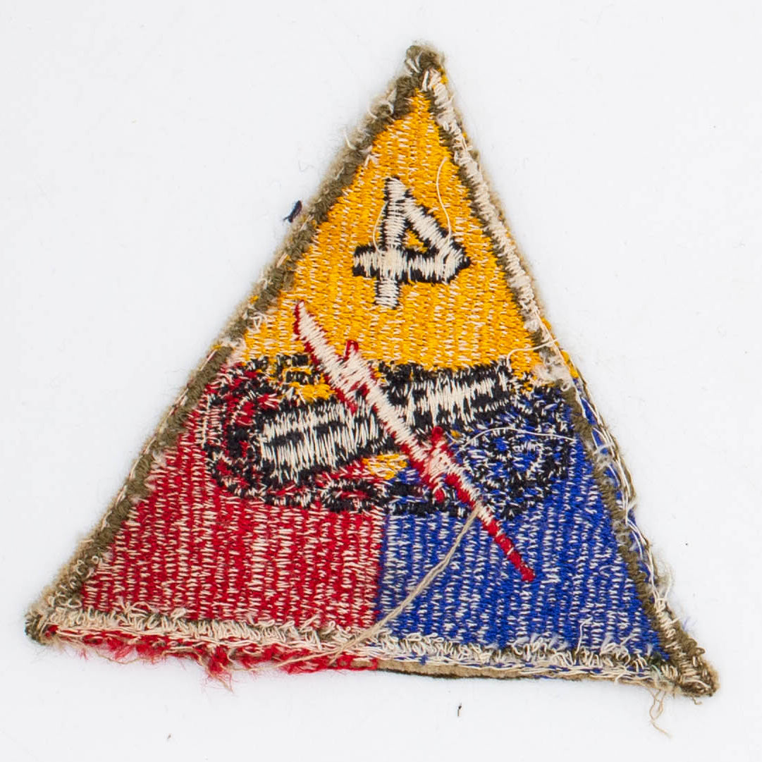 40s Vintage US Army 4th Armored Division Patch – Omega Militaria