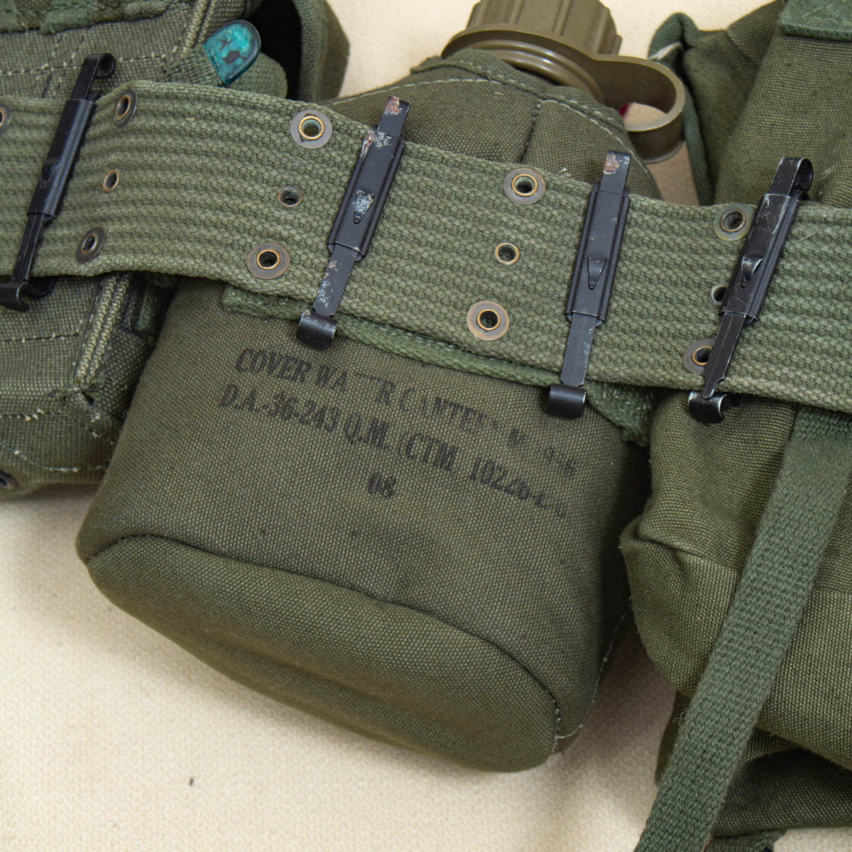 Mint NOS Vietnam War US Army M-1956 Webbing Set – Omega Militaria