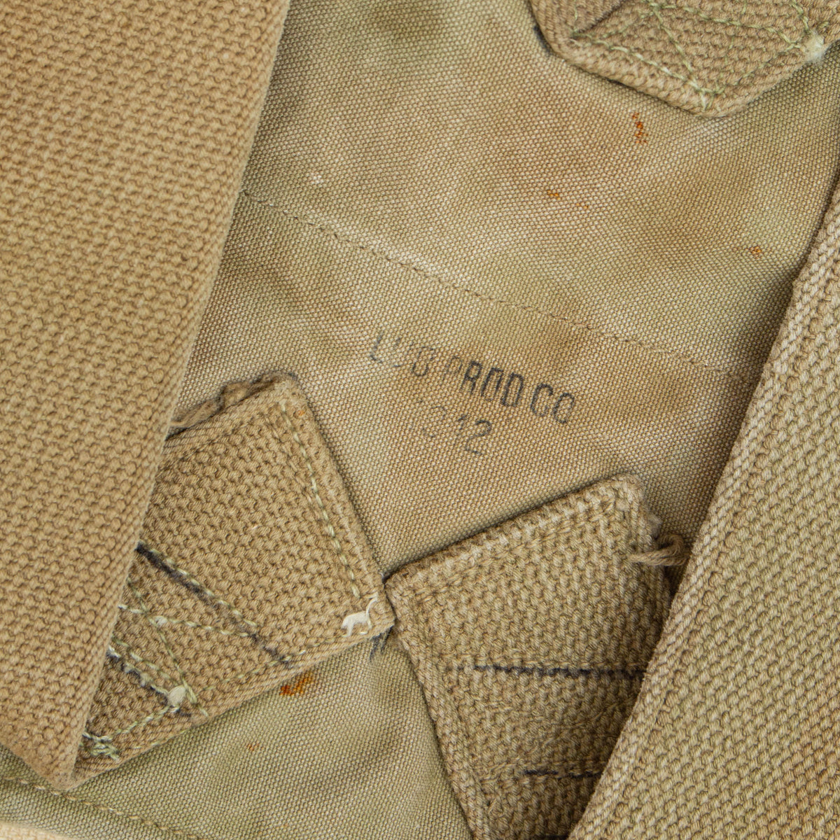 1912 Dated WWI US Army M1910 Doughboy Pack / Haversack w/ Meat Can Pou ...