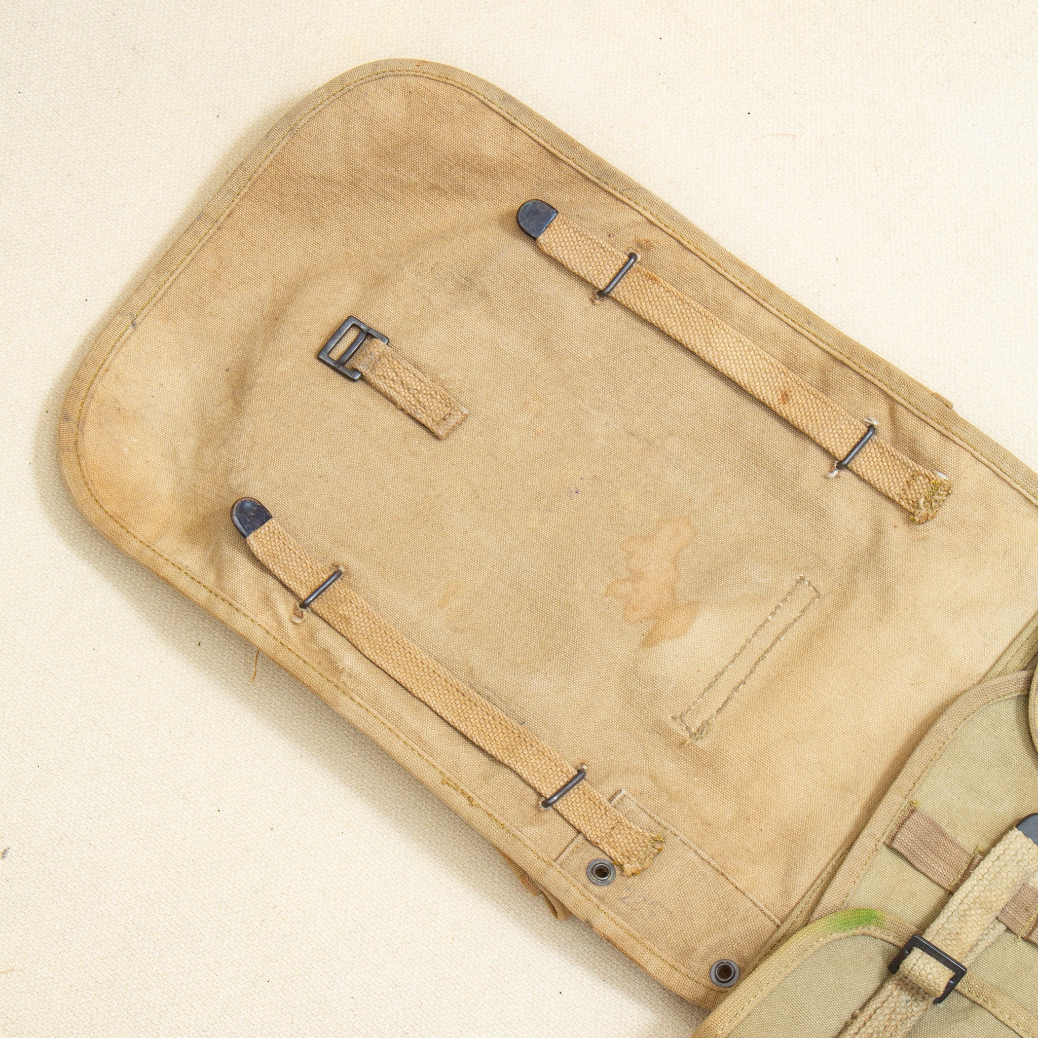 1918 Dated WWI US Army M1910 Doughboy Pack / Haversack w/ Meat Can Pou ...