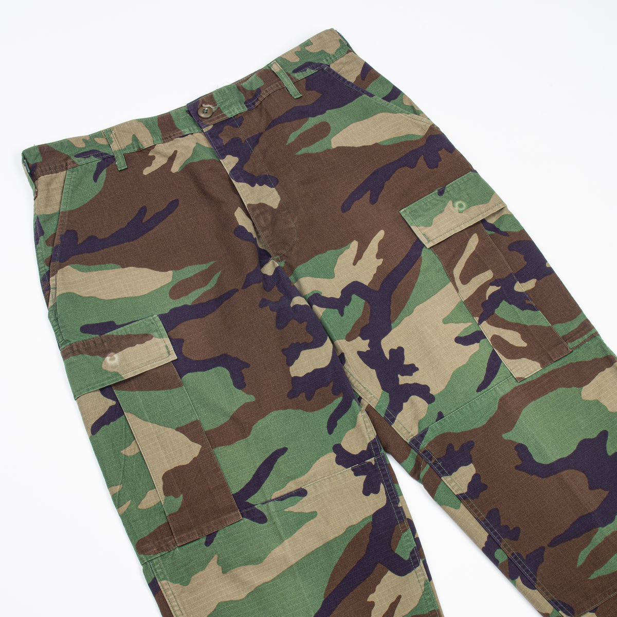 Genuine US Military Hot Weather Woodland Camo BDU Combat Trousers ...