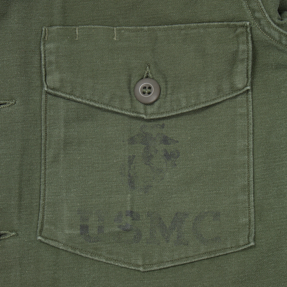 60s Vietnam War Vintage USMC 3rd Pattern OG-107 Utility Shirt - Small ...