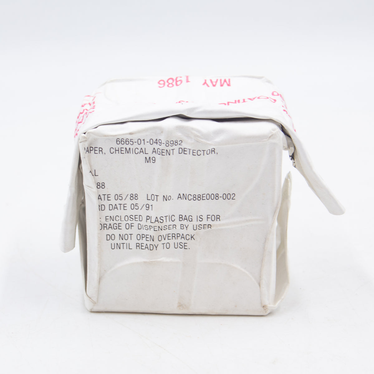 NOS 1988 NOS M9 Chemical Agent Detector Paper – Omega Militaria
