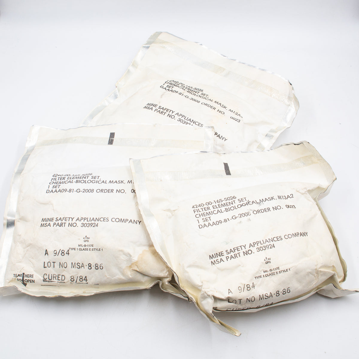 NOS Genuine US Military M17 Gas Mask Cheek Filters – Omega Militaria