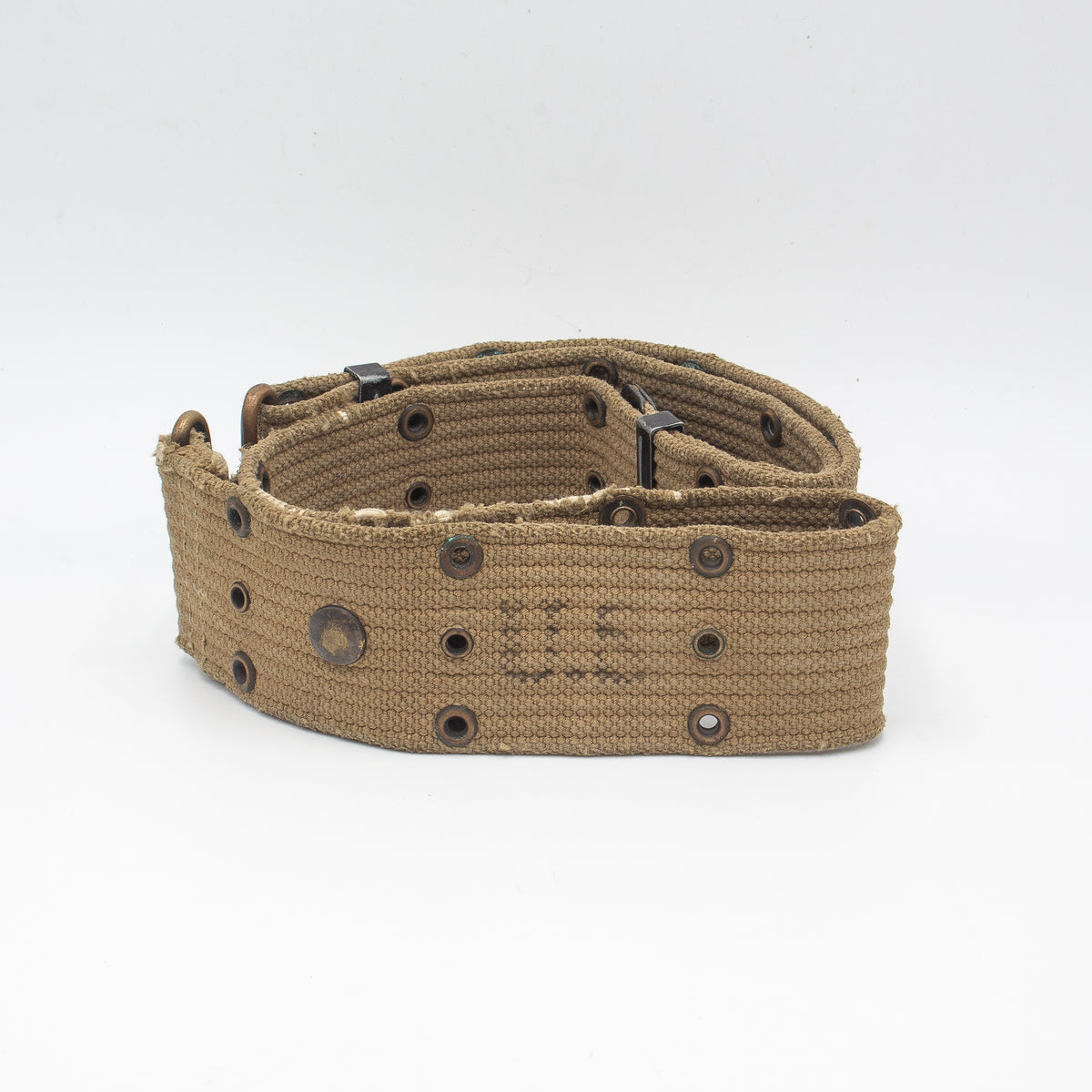 US Military WW2 US OD-3 M1936 Webbing Pistol Belt – Omega Militaria