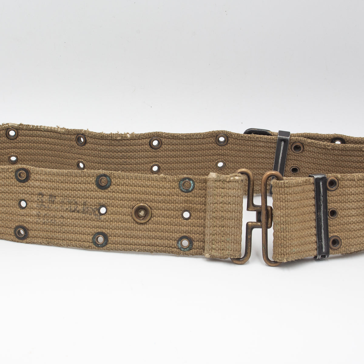 US Military WW2 US OD-3 M1936 Webbing Pistol Belt – Omega Militaria