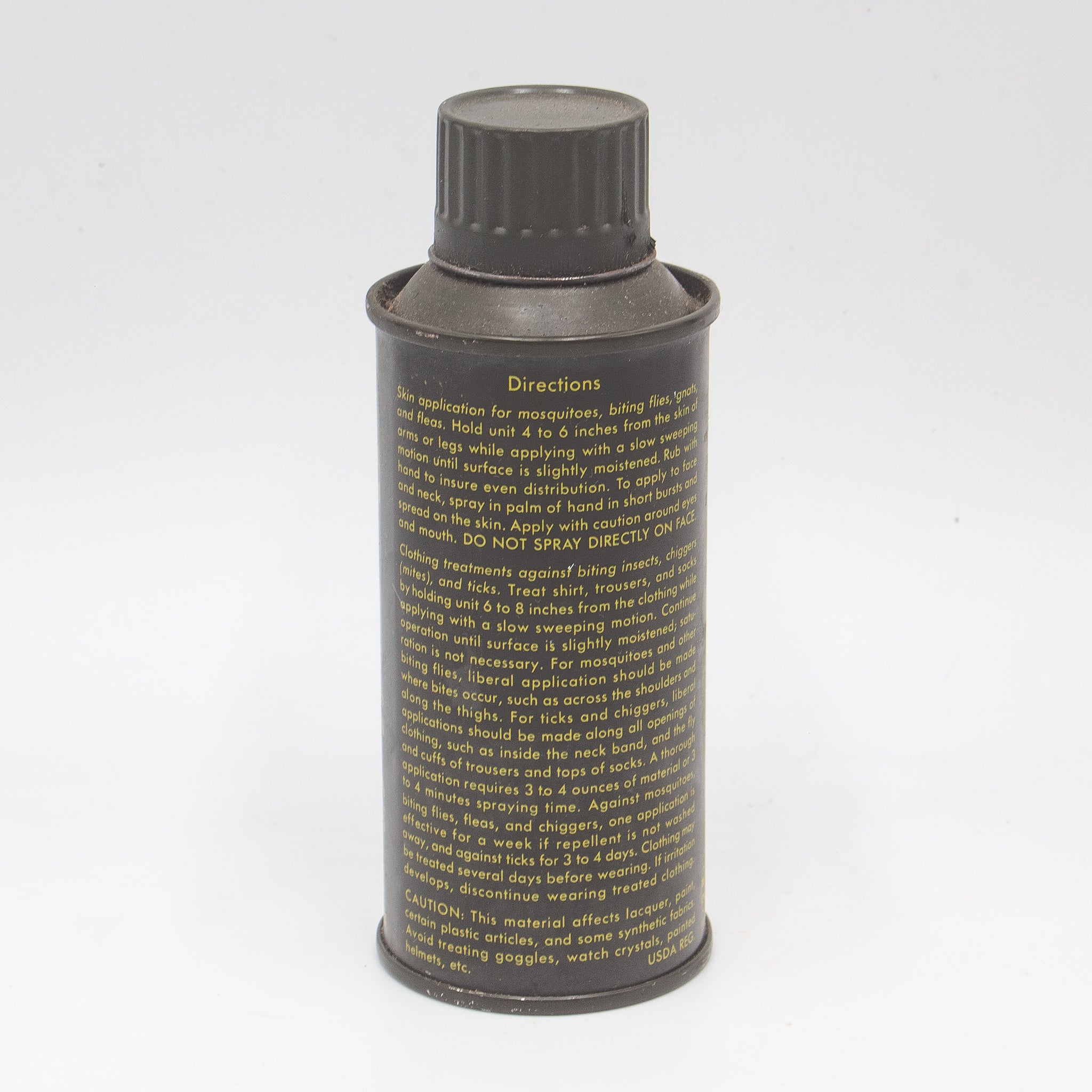 Original 1966 Dated Vietnam War Aerosol Insect Repellent – Omega Militaria